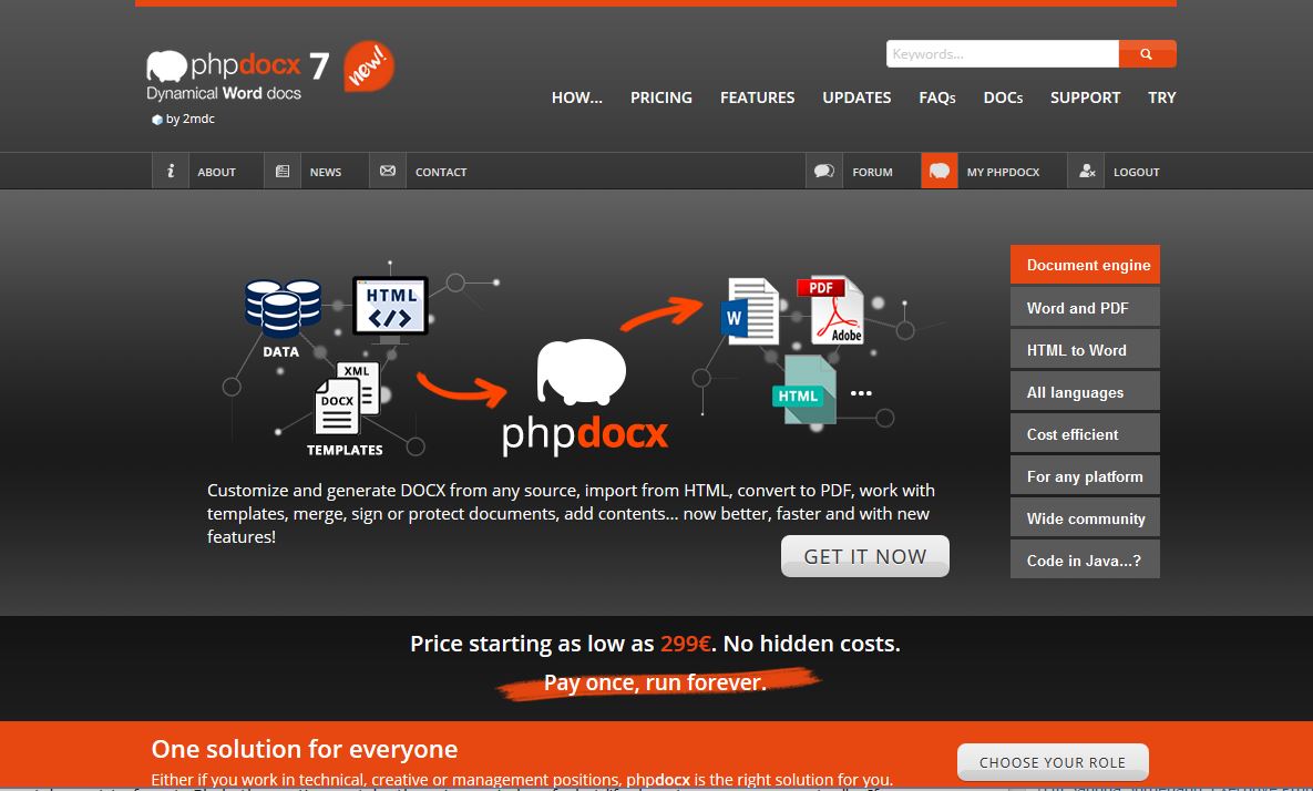 Caso práctico: la home de phpdocx