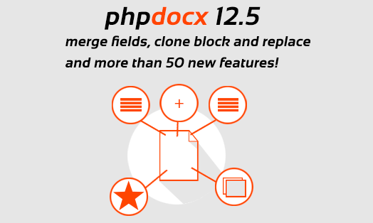 phpdocx 12.5: merge fields, clone block and replace... ¡y más de 50 nuevas características!