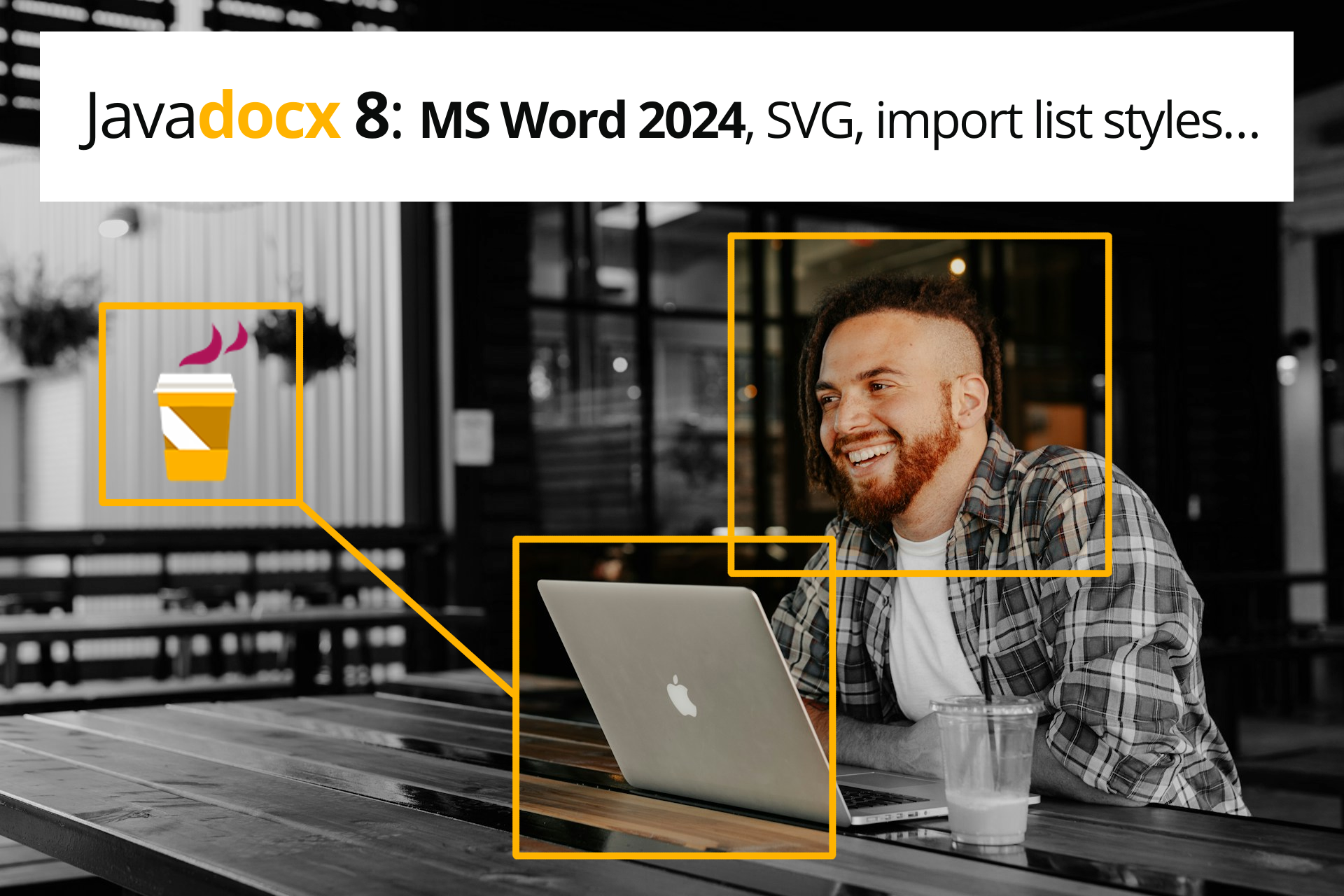 Javadocx 8: MS Word 2024, SVG, importar estilos de lista...